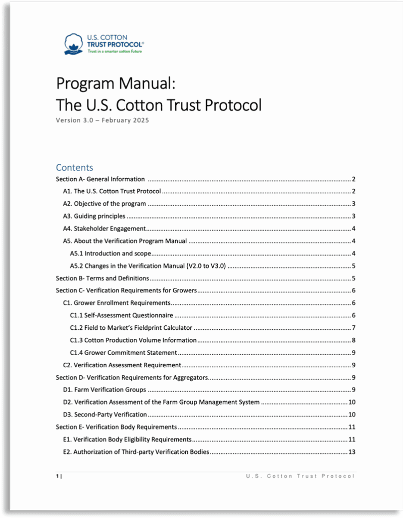 Resources | Trust US Cotton Protocol